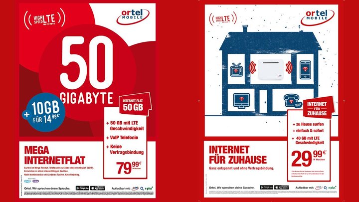 LTE-Router mit Prepaid-SIM und 50 GB Internet Flat: Ortel Mobile ...