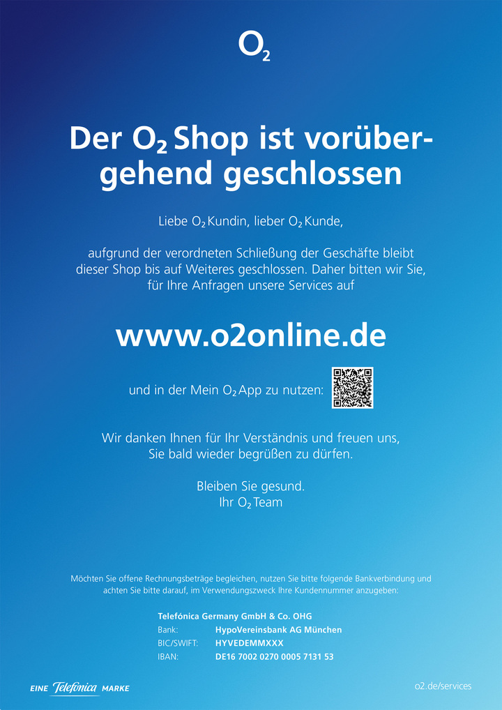 Informationen zur aktuellen Situation: Telefónica Deutschland schließt ...