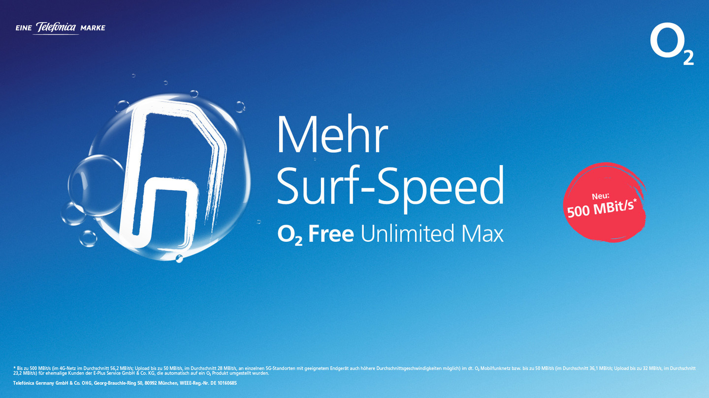o2 Unlimited Max und o2 My Data mit noch mehr Leistung: Unlimitierter ...