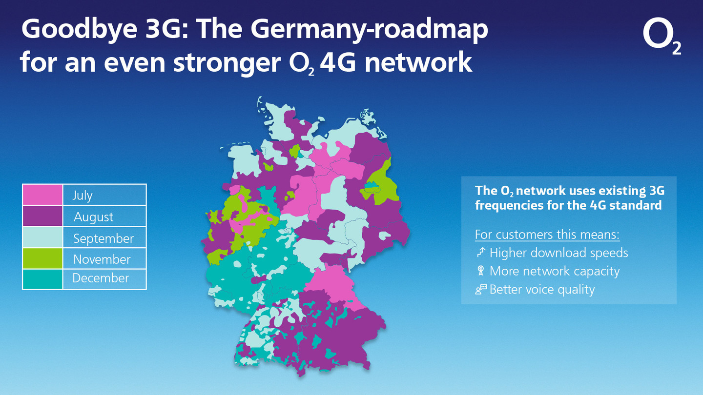 Goodbye 3G - hello improved o2 4G network: Telefónica Deutschland / o2 ...