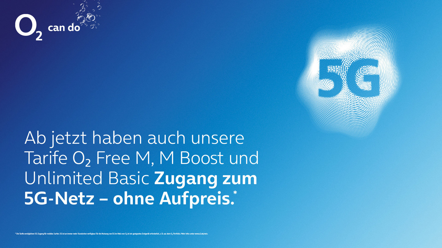 Mehr 5G-Mobilfunktarife: o2 geht mit 5G in die Offensive