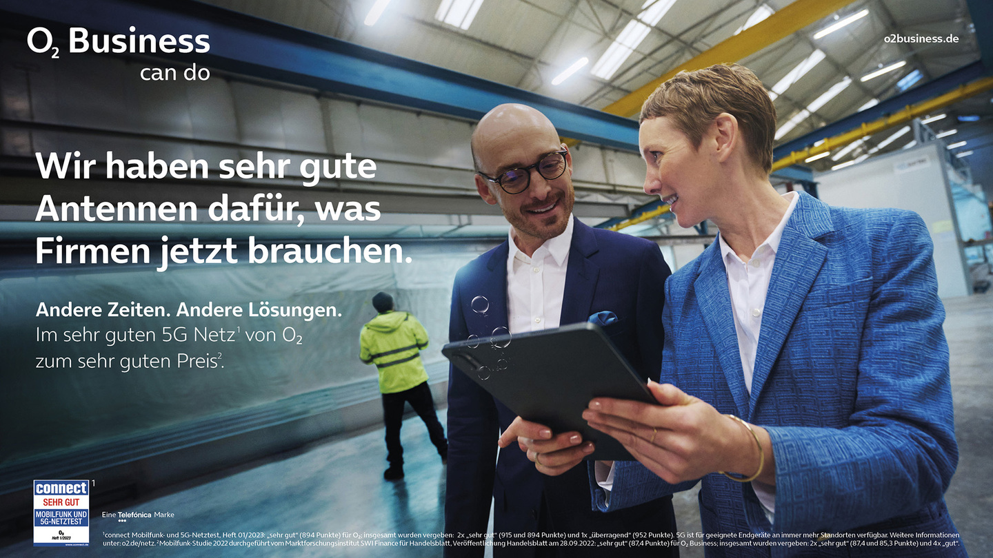 Neue Werbekampagne von o2 Business: Das neue Selbstverständnis von o2 ...