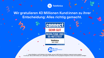 o2 Telefónica meistert Jubiläums-Netztest: connect zeichnet o2 Netz ...